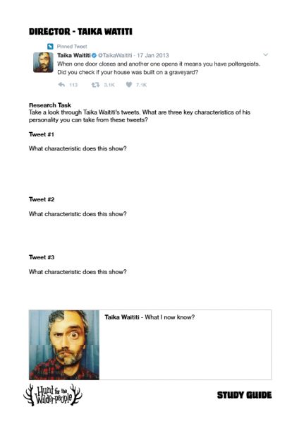 Hunt for the Wilderpeople – Film Study Guide – Film Study Guides