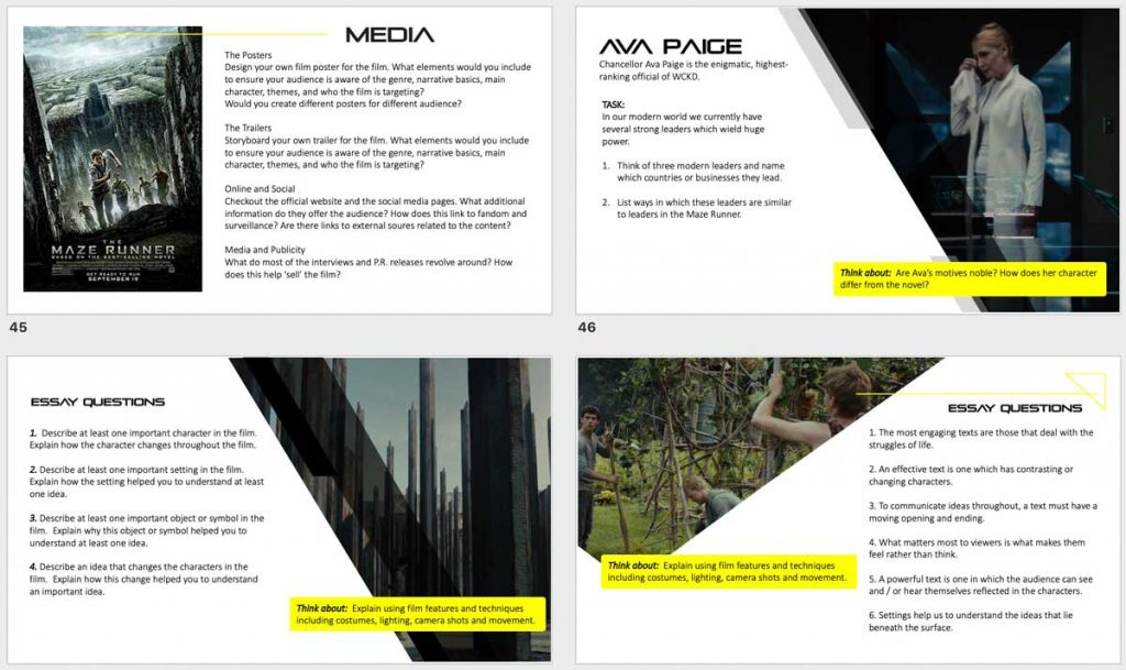 The Maze Runner – Film Study Guide – Film Study Guides